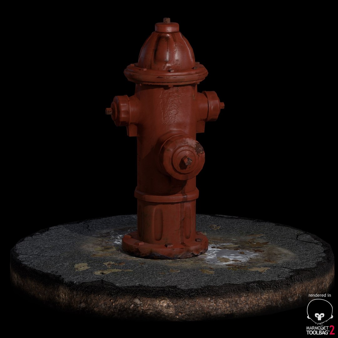 3d environment fireplug model