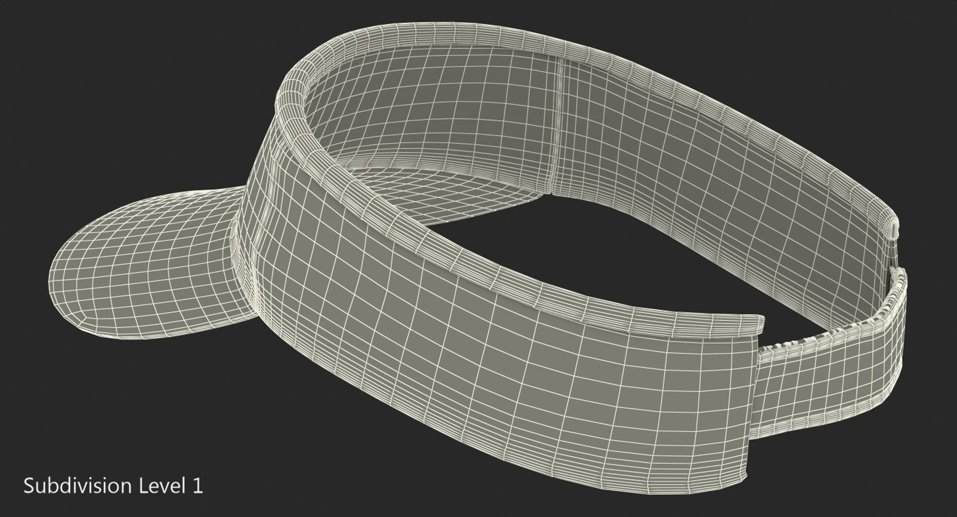 3D model sun visor cap fur - TurboSquid 1395365