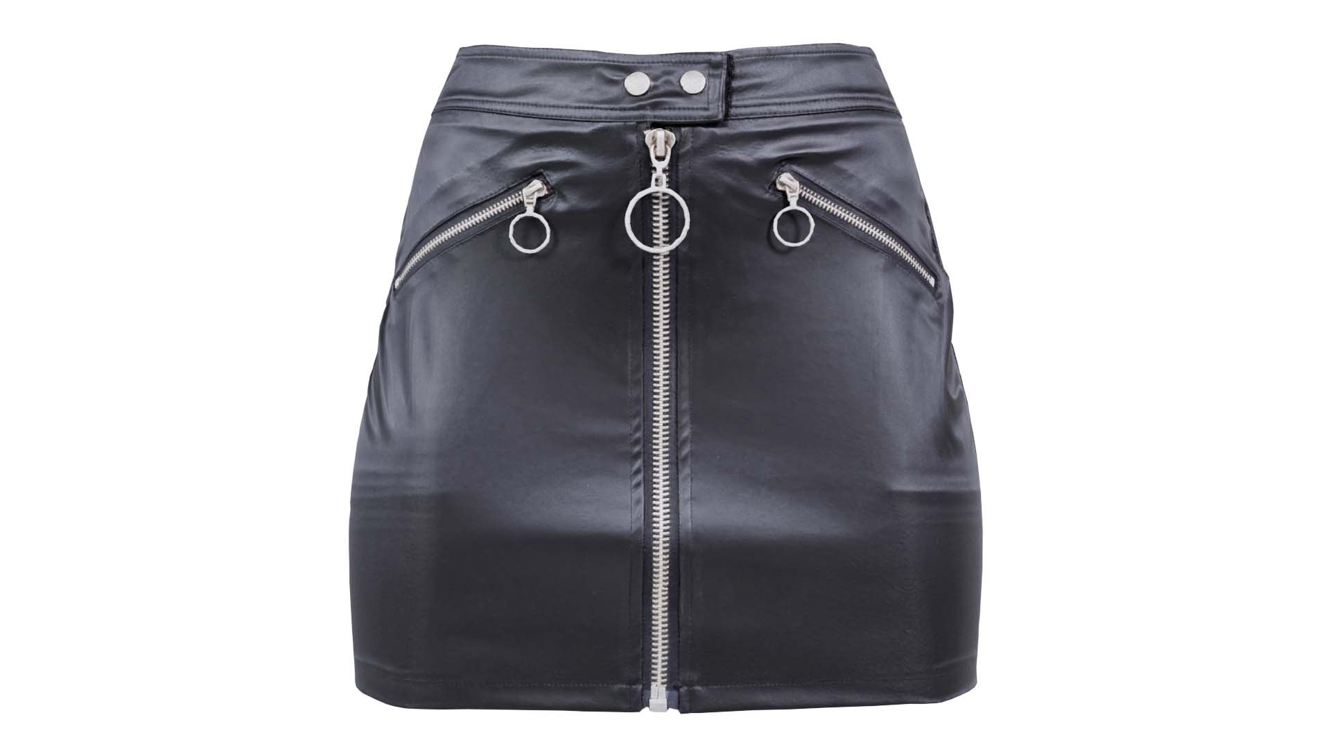 Buttoned Zipper Skirt Remastered 3D Model - TurboSquid 2361616
