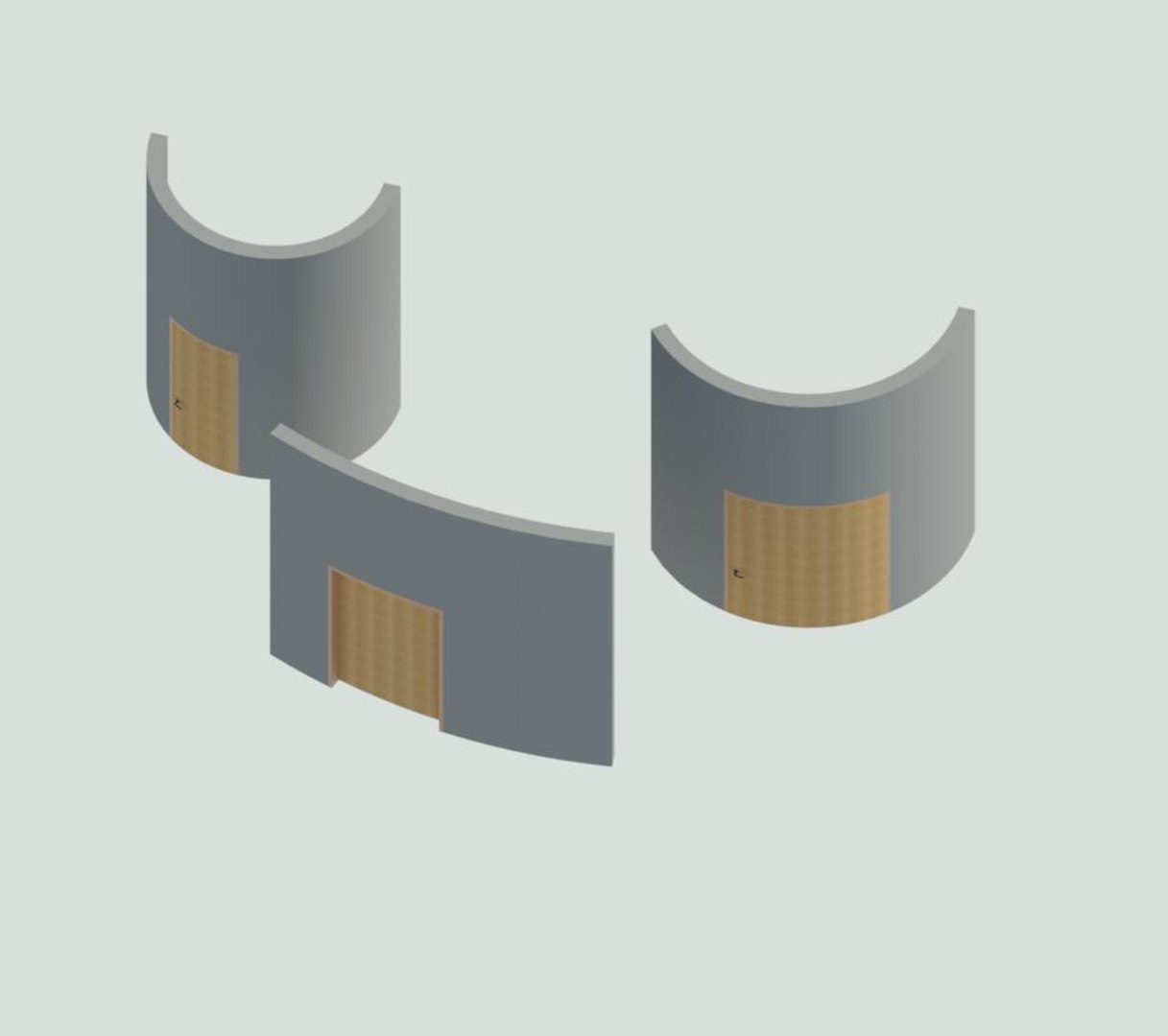 3D Model Curved Door Parameters - TurboSquid 1372043