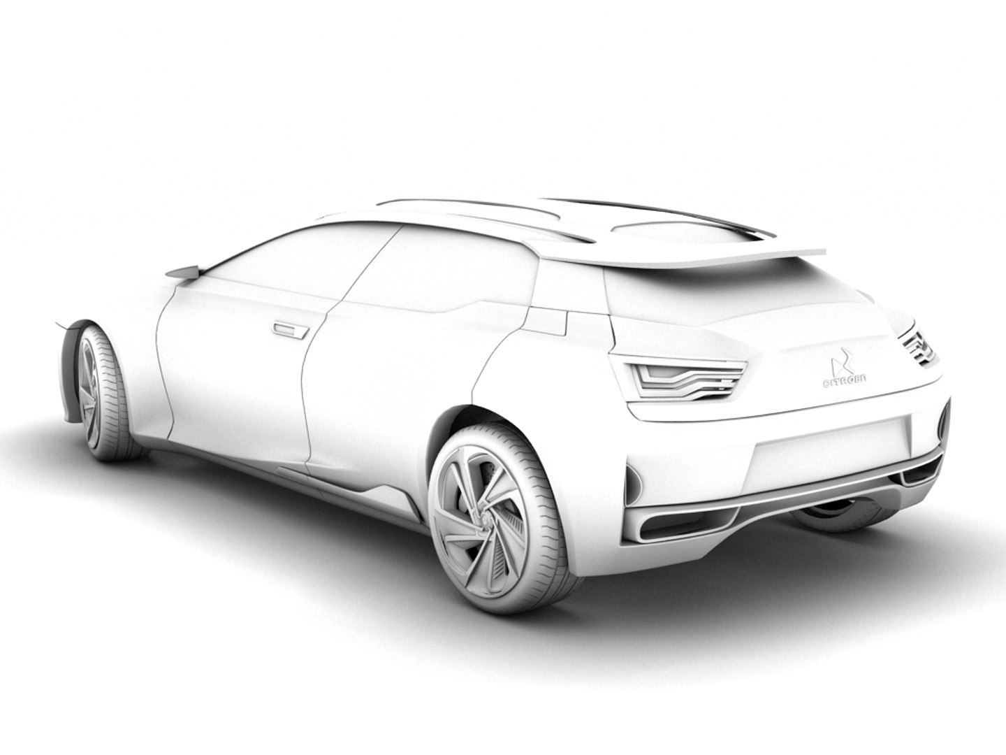 3d model citroen concept