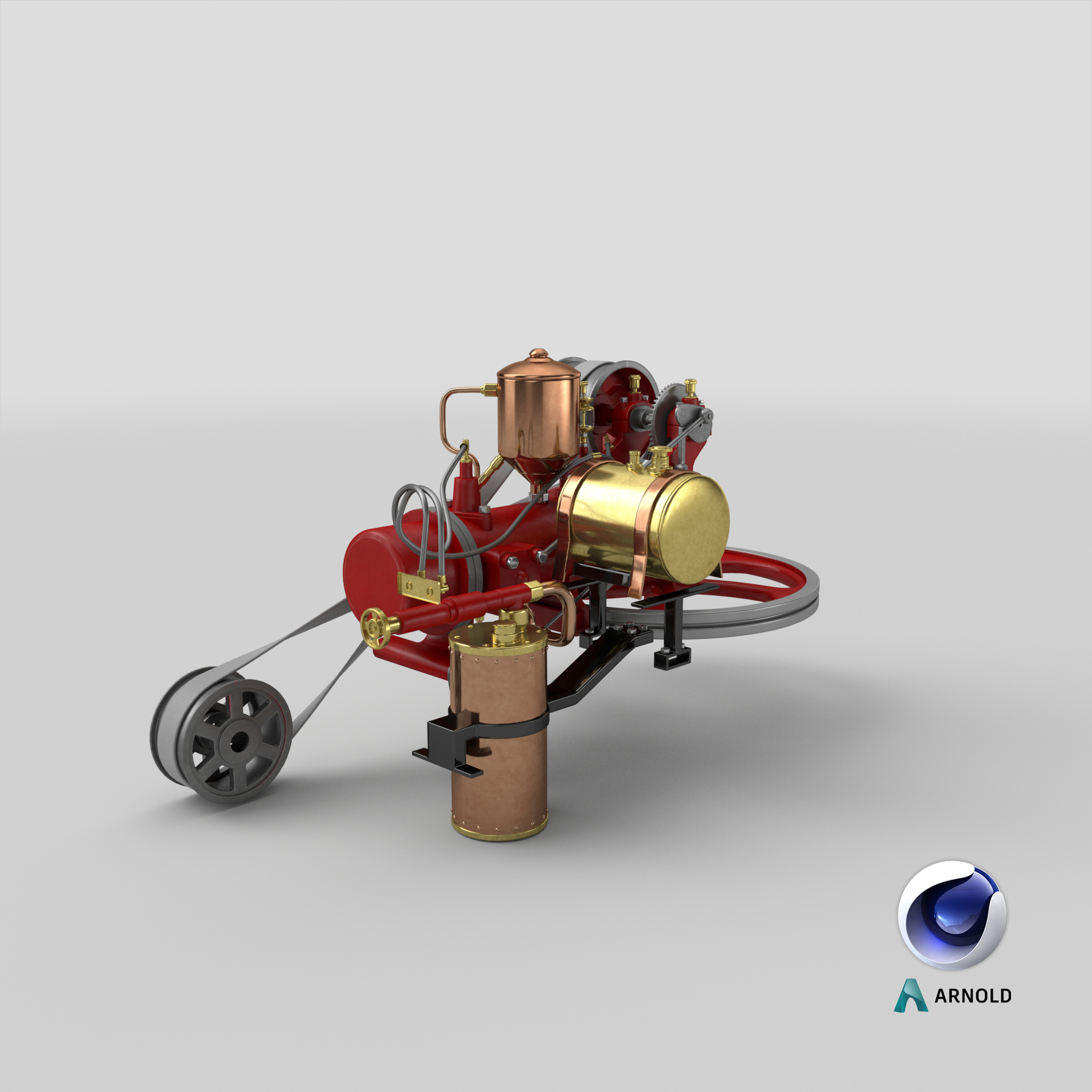 Two-stroke piston engine 3D model - TurboSquid 1508960