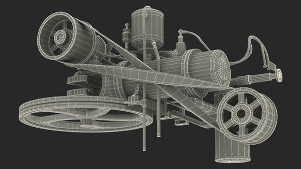 Two-stroke piston engine 3D model - TurboSquid 1508960