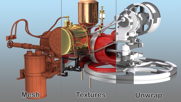 Two-stroke piston engine 3D model - TurboSquid 1508960