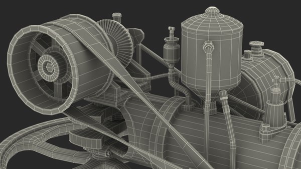 Two-stroke piston engine 3D model - TurboSquid 1508960