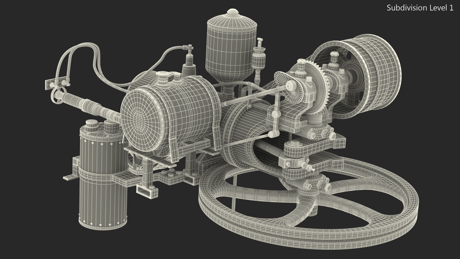 Two-stroke piston engine 3D model - TurboSquid 1508960