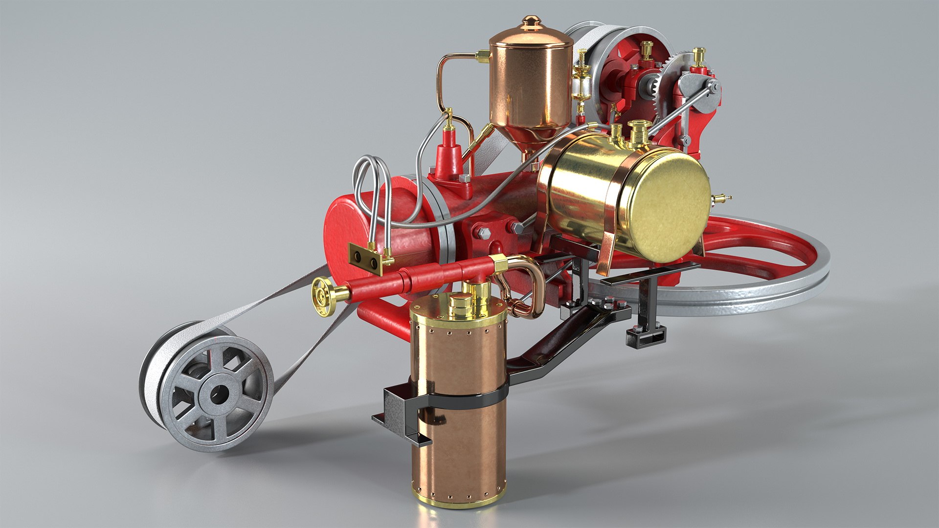 Two-stroke piston engine 3D model - TurboSquid 1508960