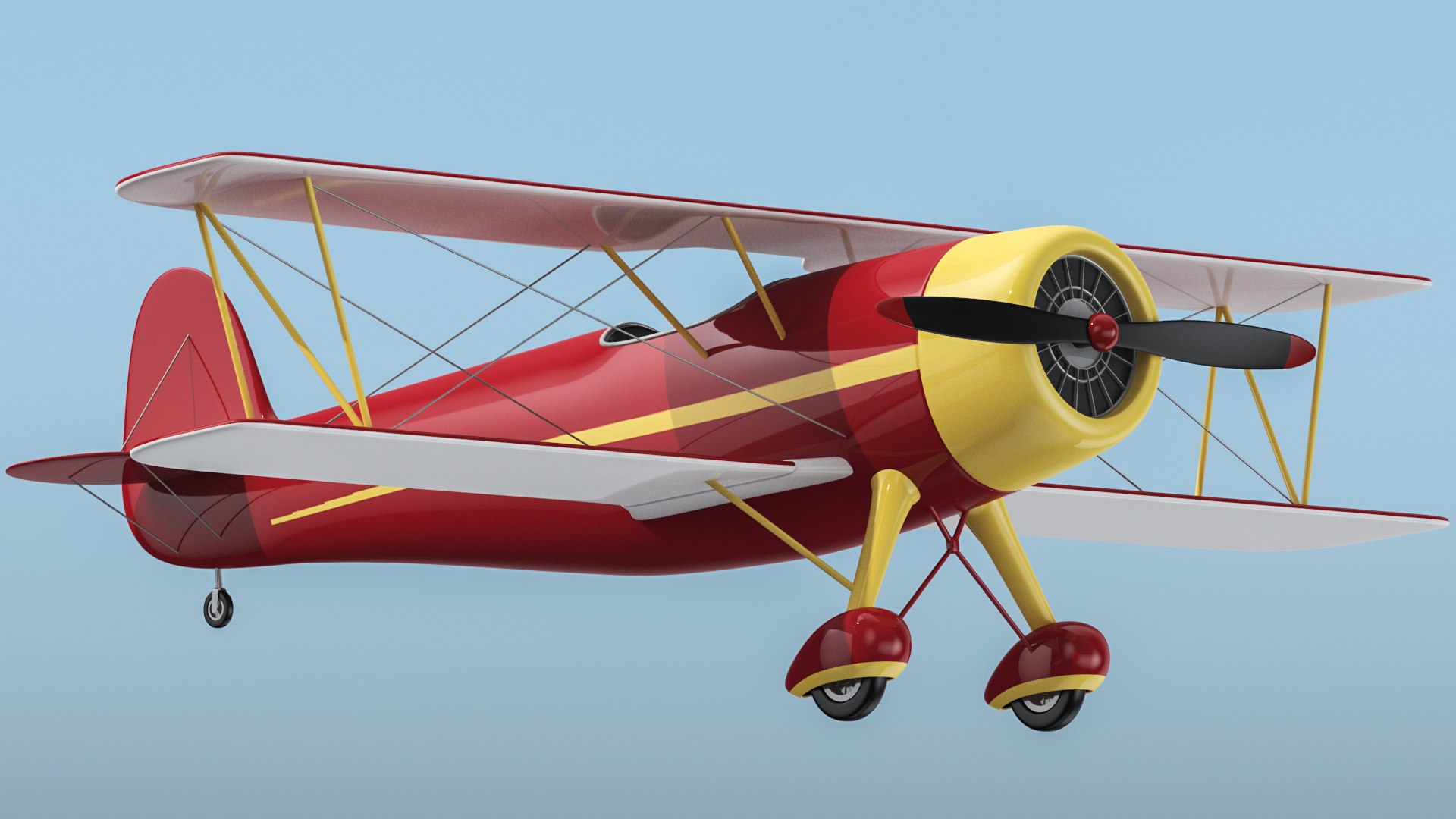 Biplane 01 Model - TurboSquid 1828009