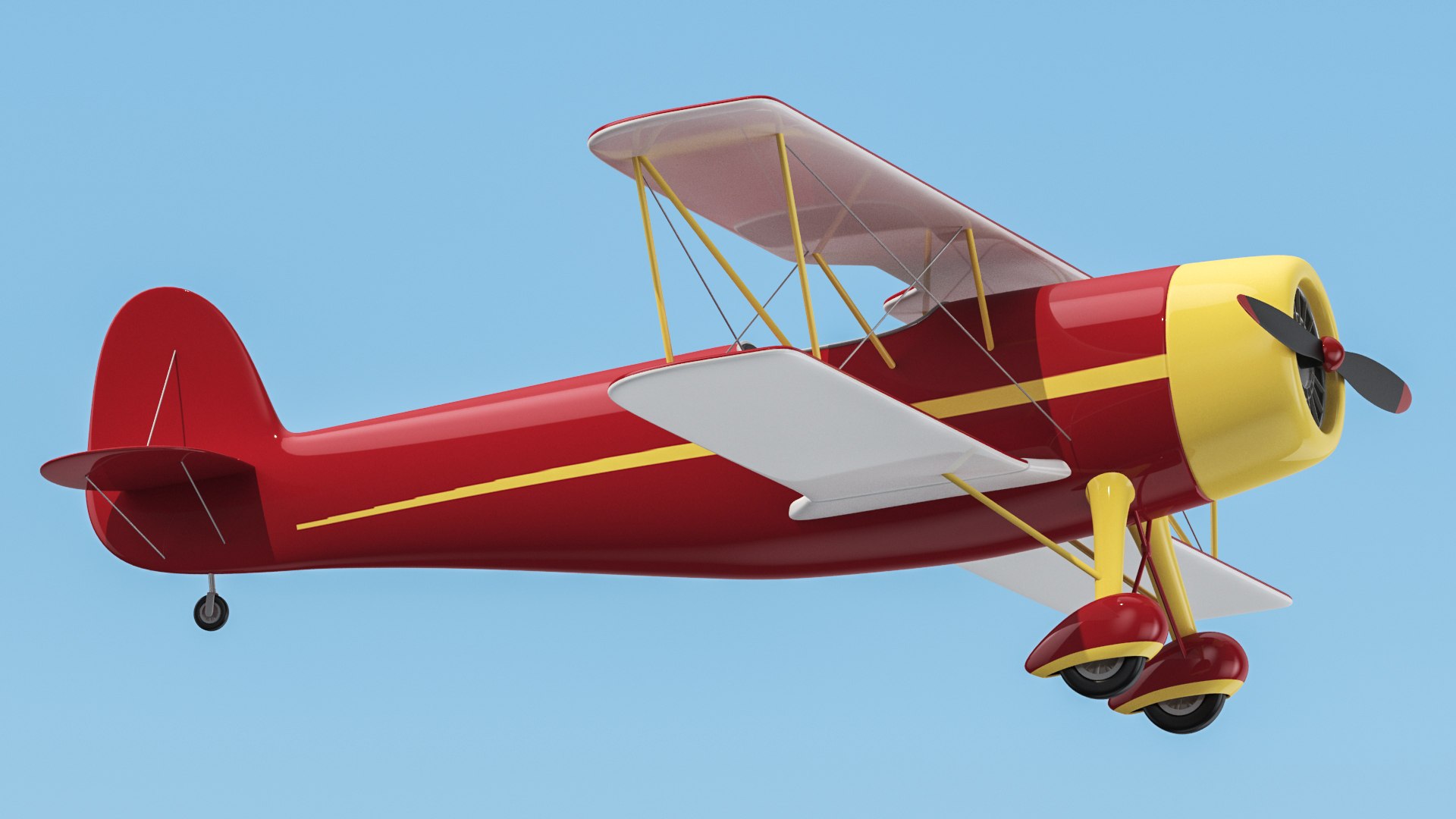 Biplane 01 Model - TurboSquid 1828009