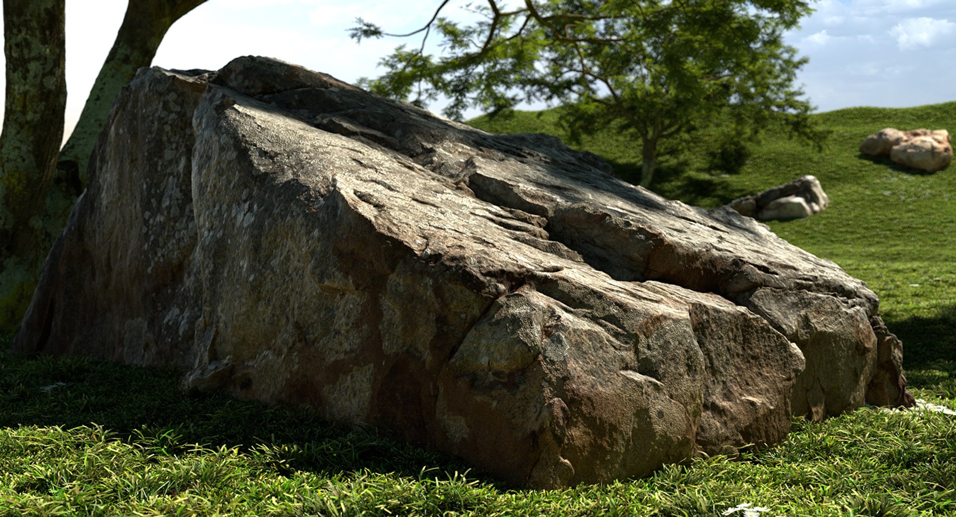 3d Model Scan Rock