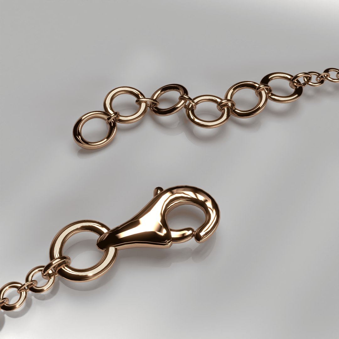 Diamond Jewellery Neckless Model - TurboSquid 2244103