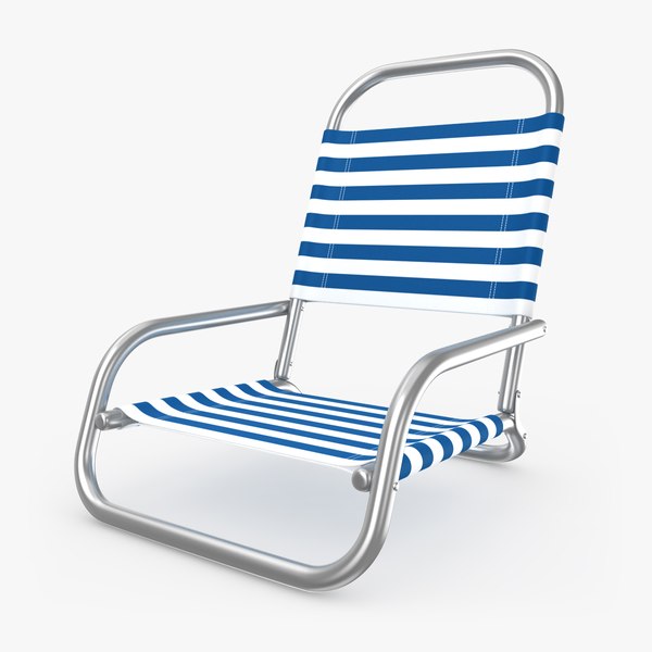 beach chair 02 3d model