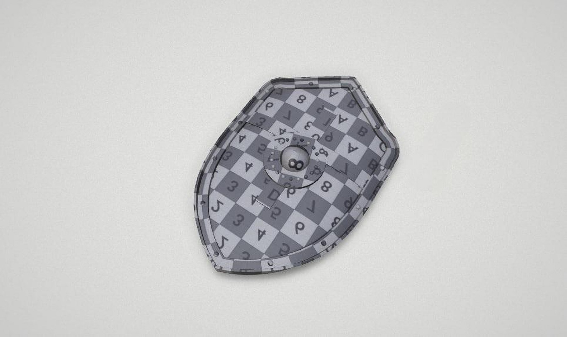 Game Asset Majestic Striped Crest Defender 3D Model - TurboSquid 2143778