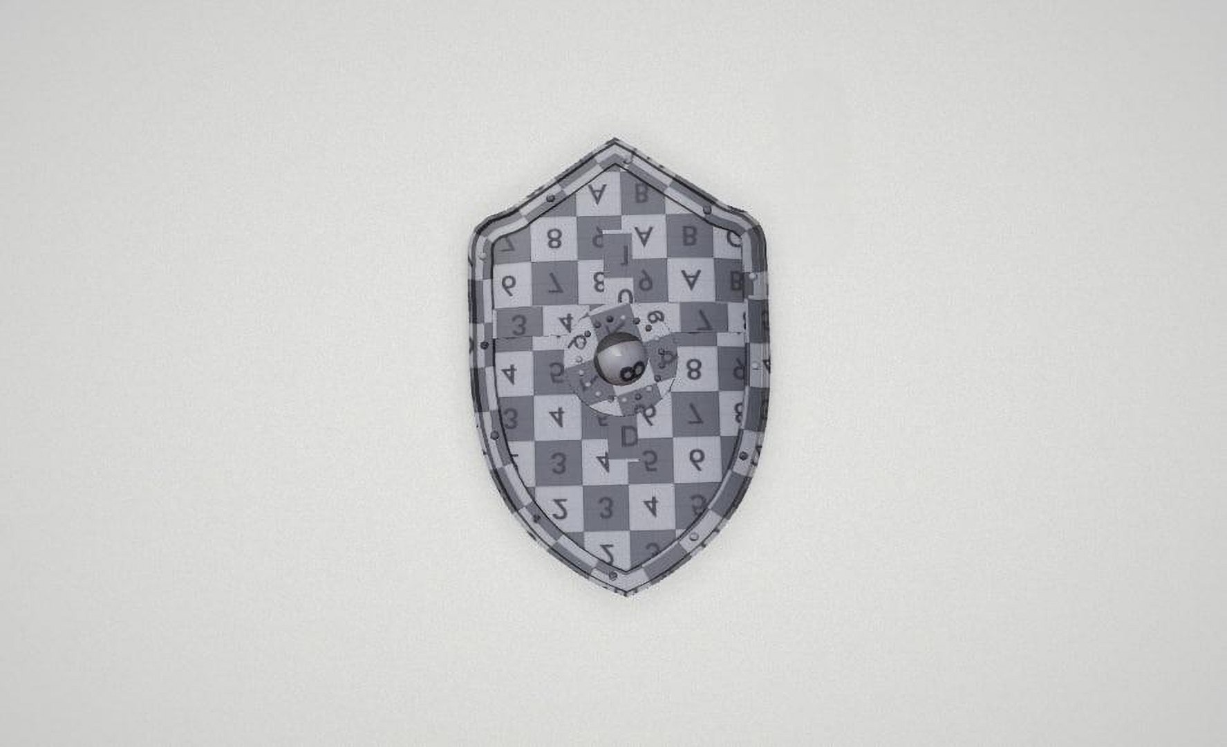 Game Asset Majestic Striped Crest Defender 3D Model - TurboSquid 2143778