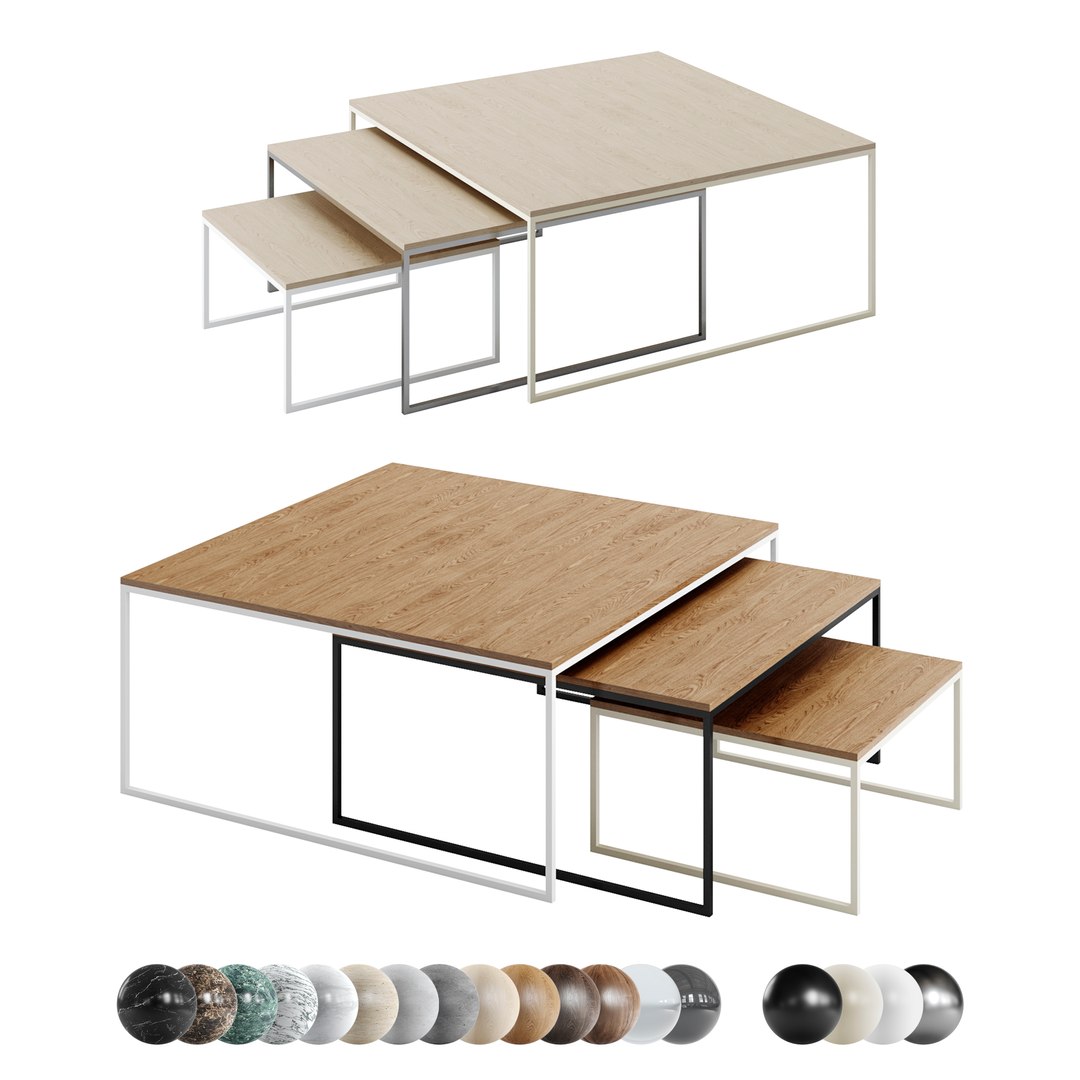 3D Model Bolia Coffee Table Como1 - TurboSquid 2023474