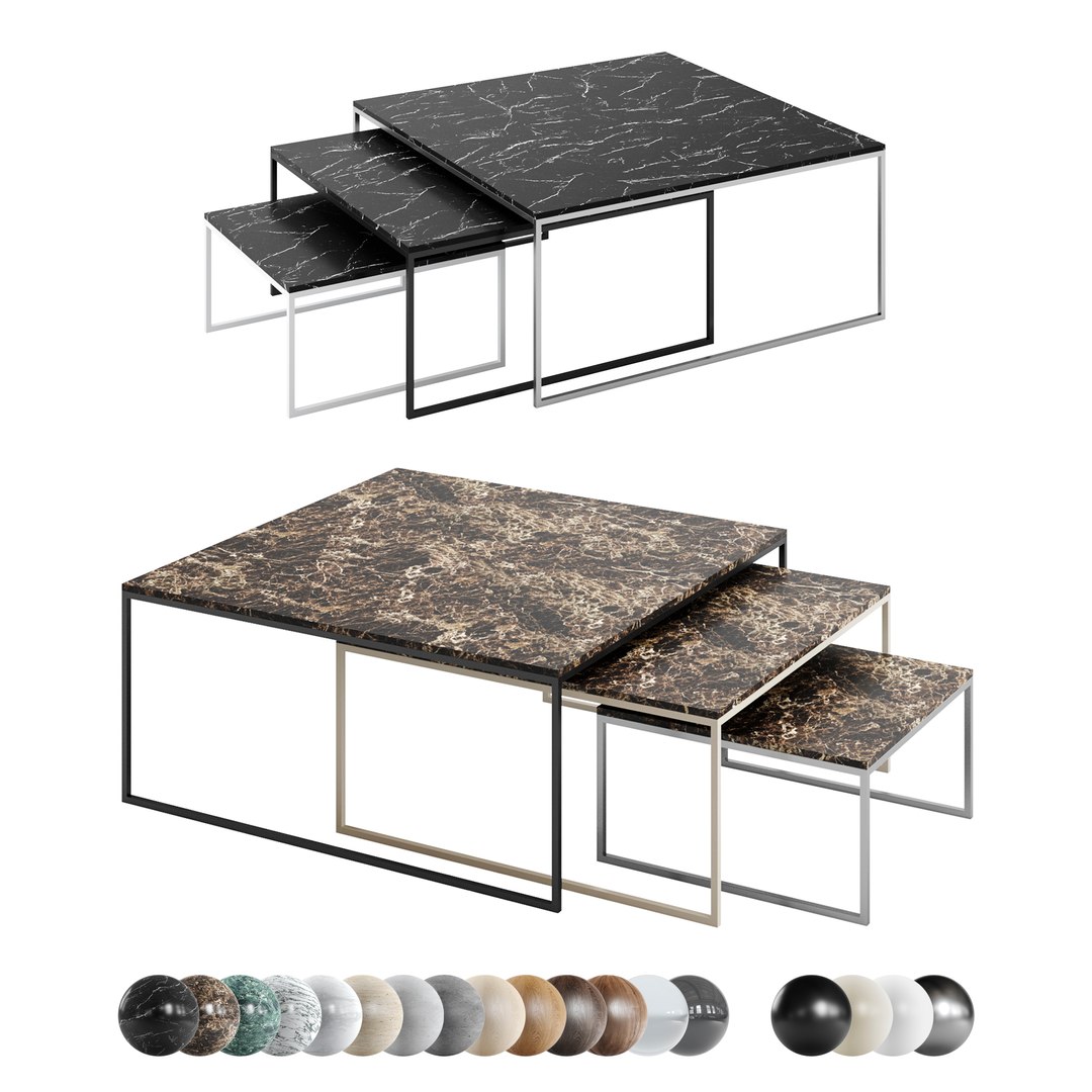 3D Model Bolia Coffee Table Como1 - TurboSquid 2023474