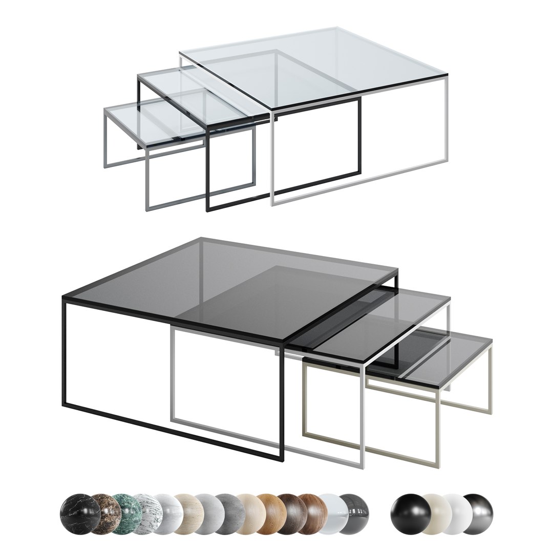 3D Model Bolia Coffee Table Como1 - TurboSquid 2023474