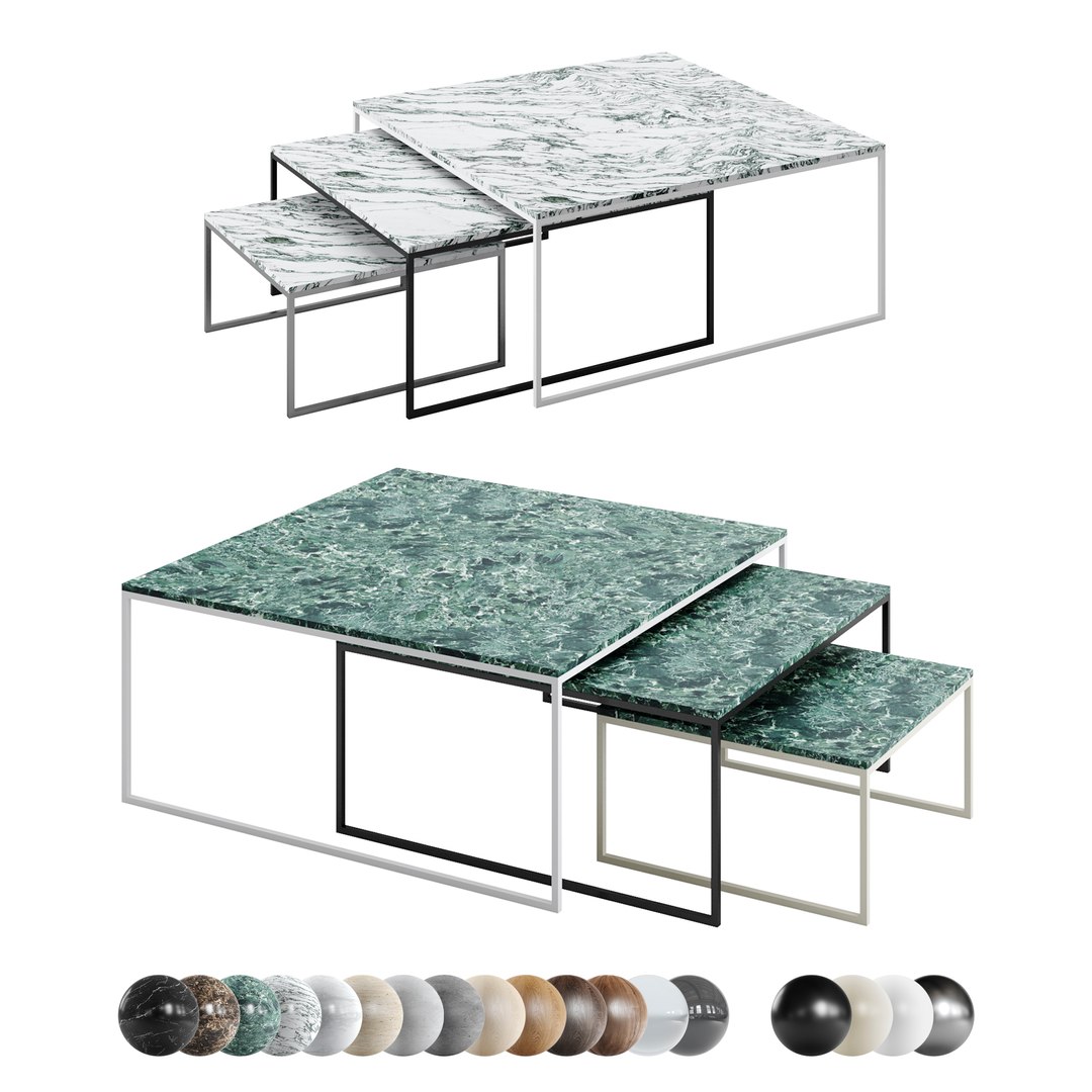 3D Model Bolia Coffee Table Como1 - TurboSquid 2023474