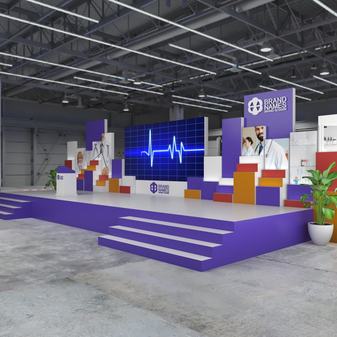 Stage Exhibition 3D Model - TurboSquid 1769019