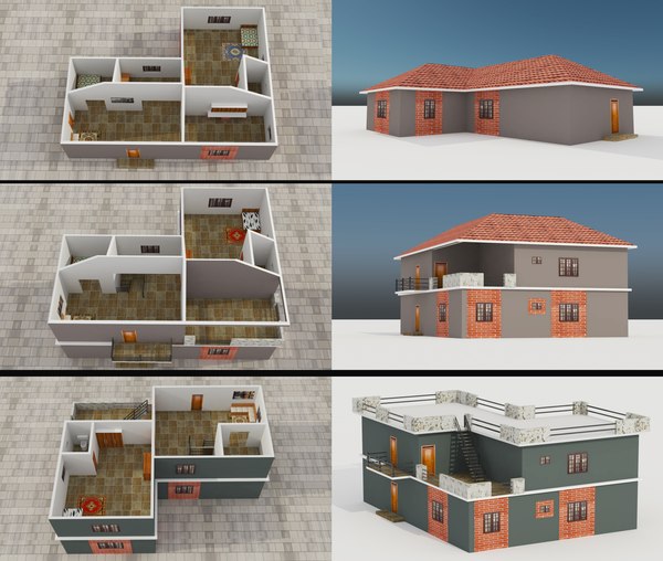 Floor Plan SketchUp Game Models for Download | TurboSquid