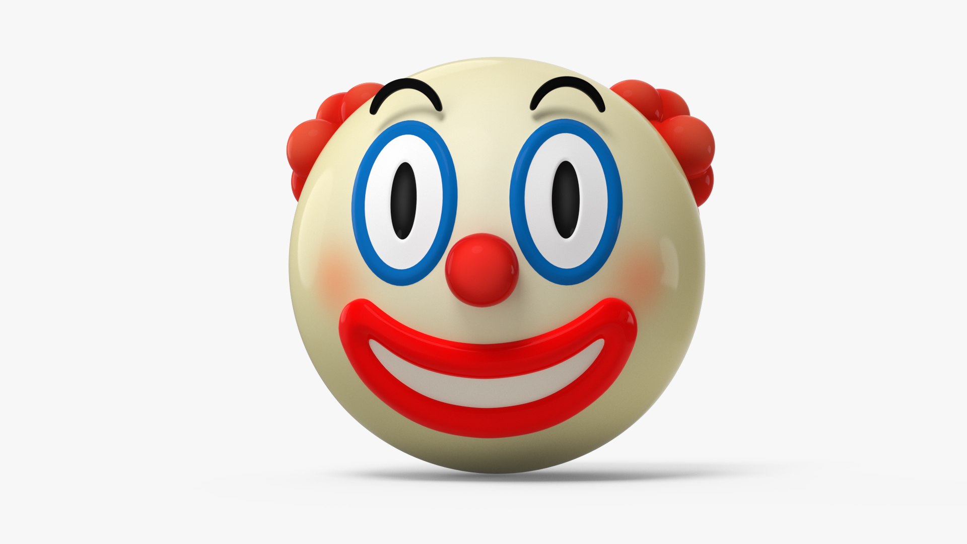 Emoji Clown Face 3D Model - TurboSquid 2239278