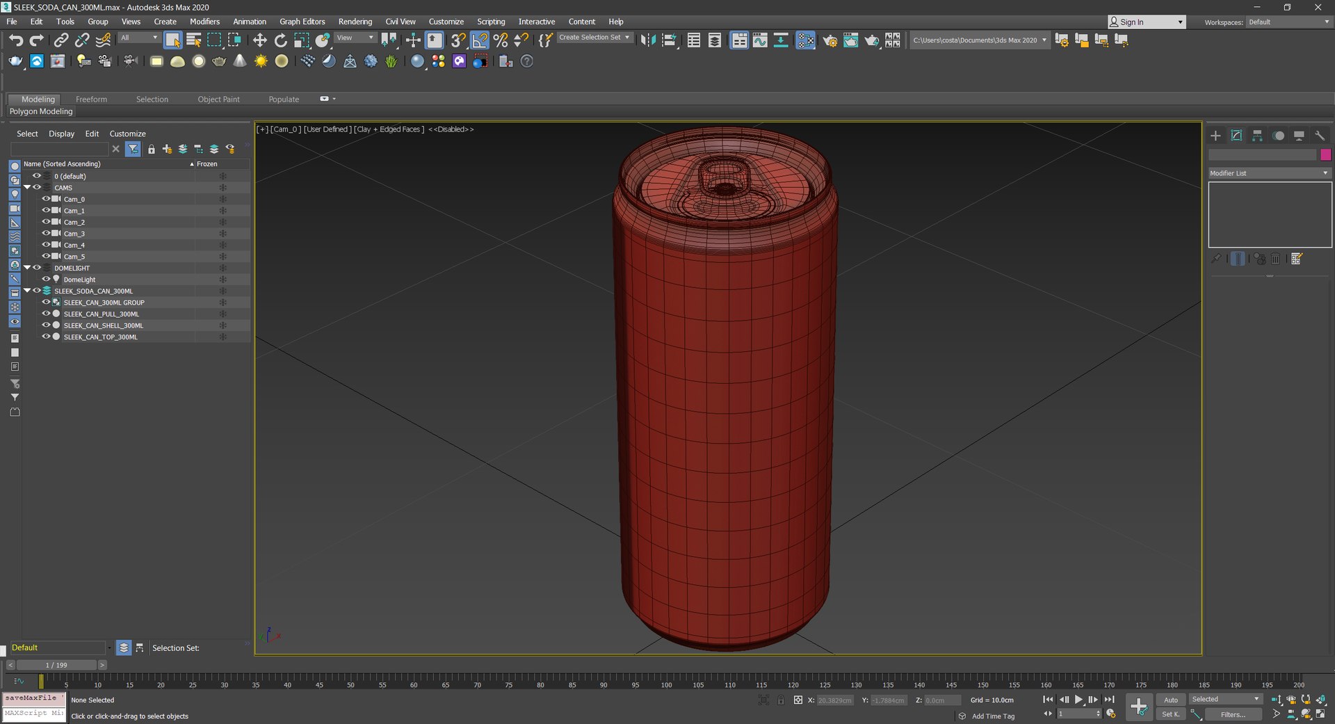 Sleek Soda Can 300ml 3D Model - TurboSquid 2242595