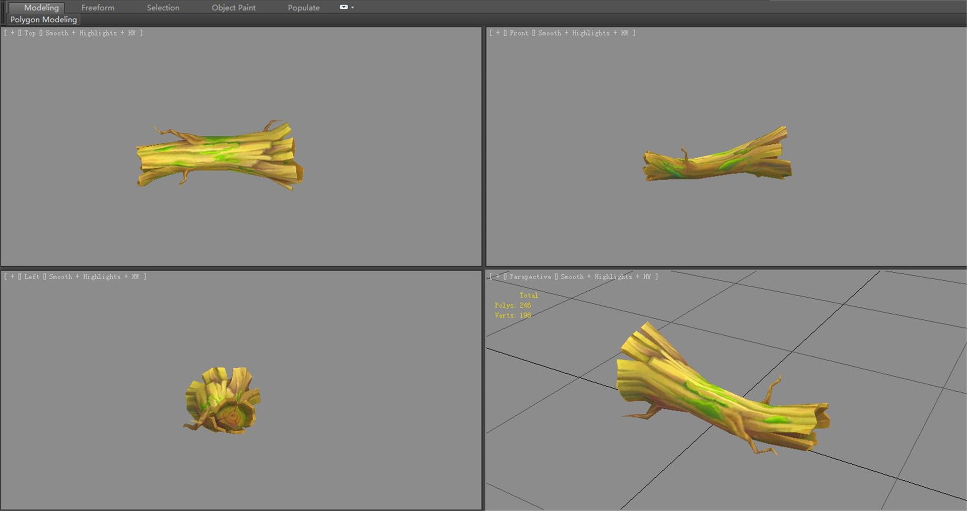 Fallen Withered Tree 3D - TurboSquid 2259588