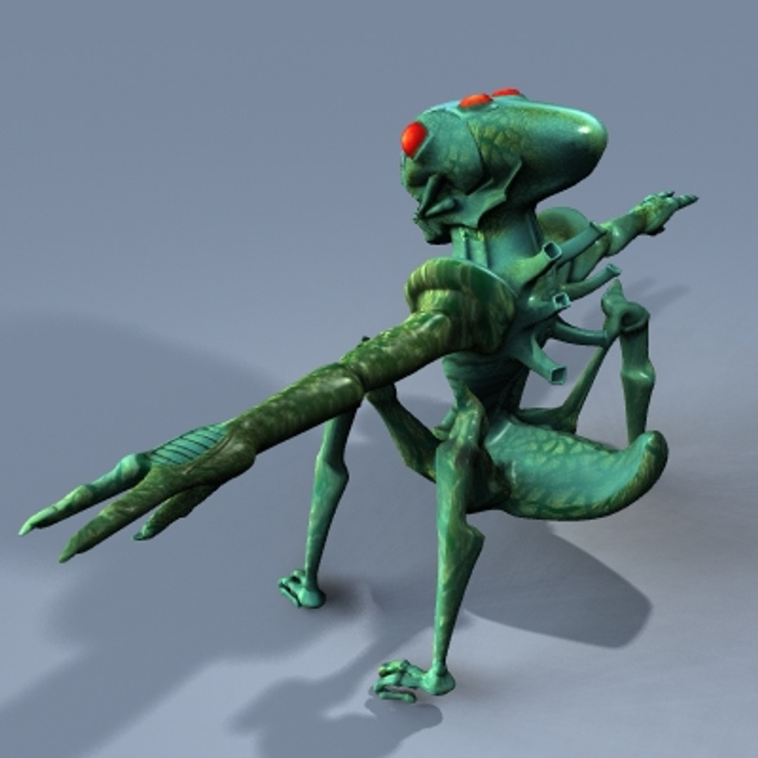 3d alien creature