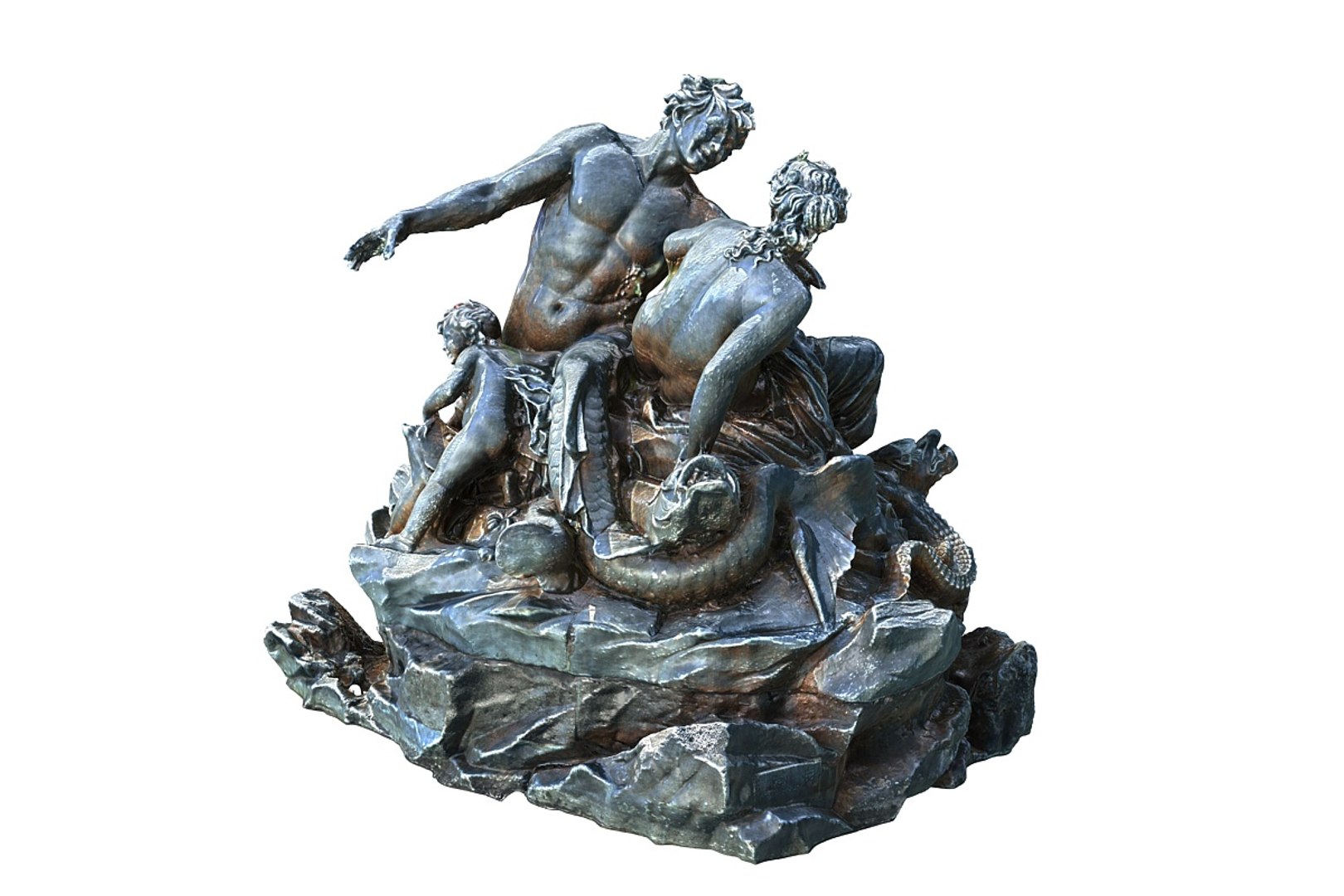 3d satyr statue model