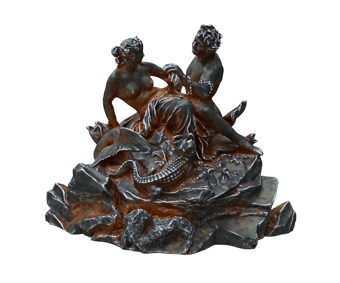 3d satyr statue model