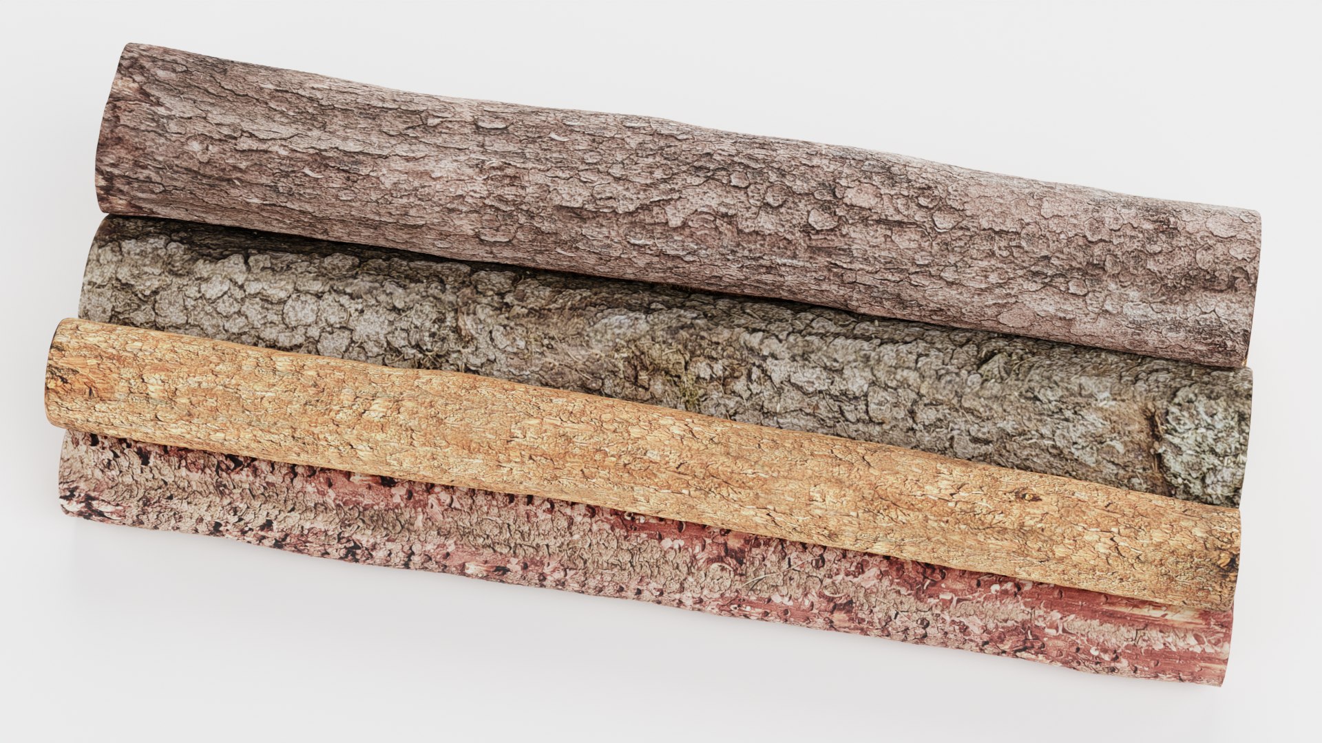 3D Tree Logs 4 - TurboSquid 1875511