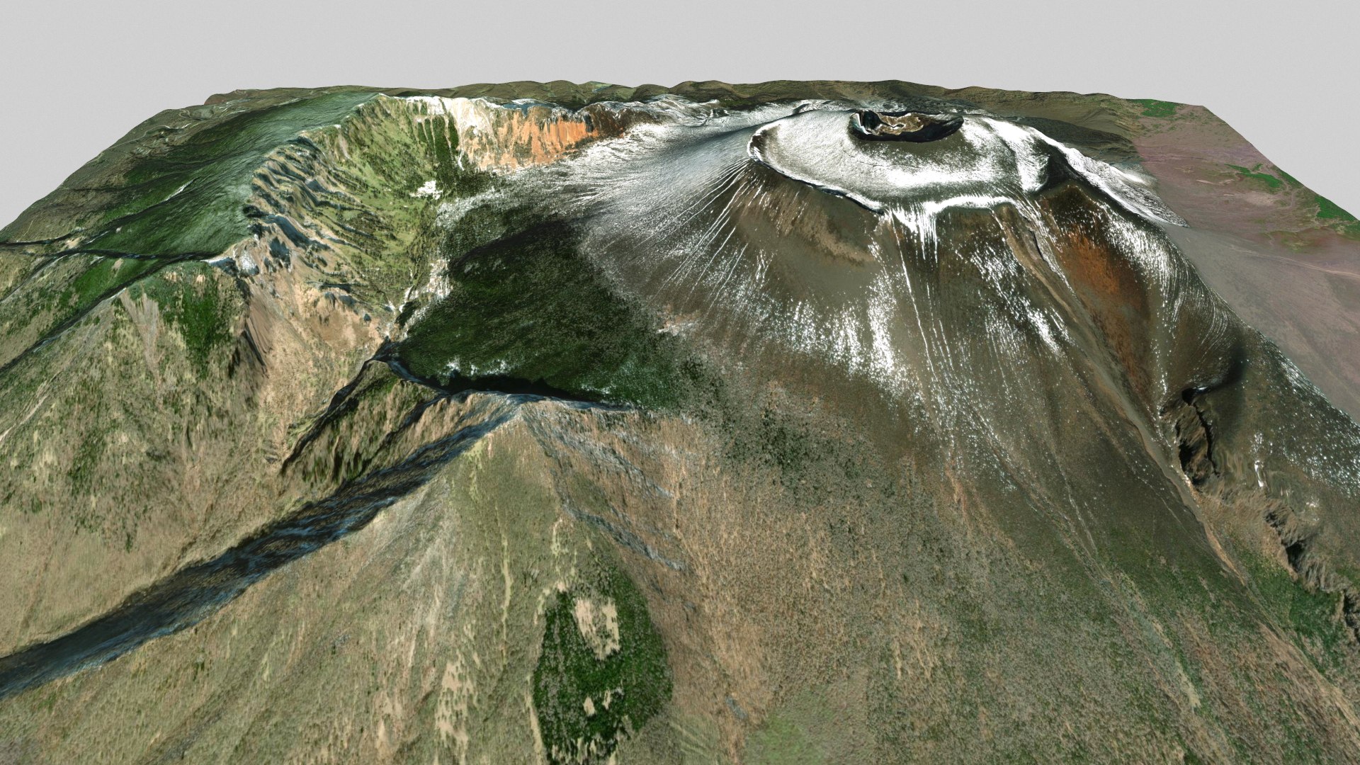 3D Mountain Landscape Volcano Asama Japan Model - TurboSquid 2191027