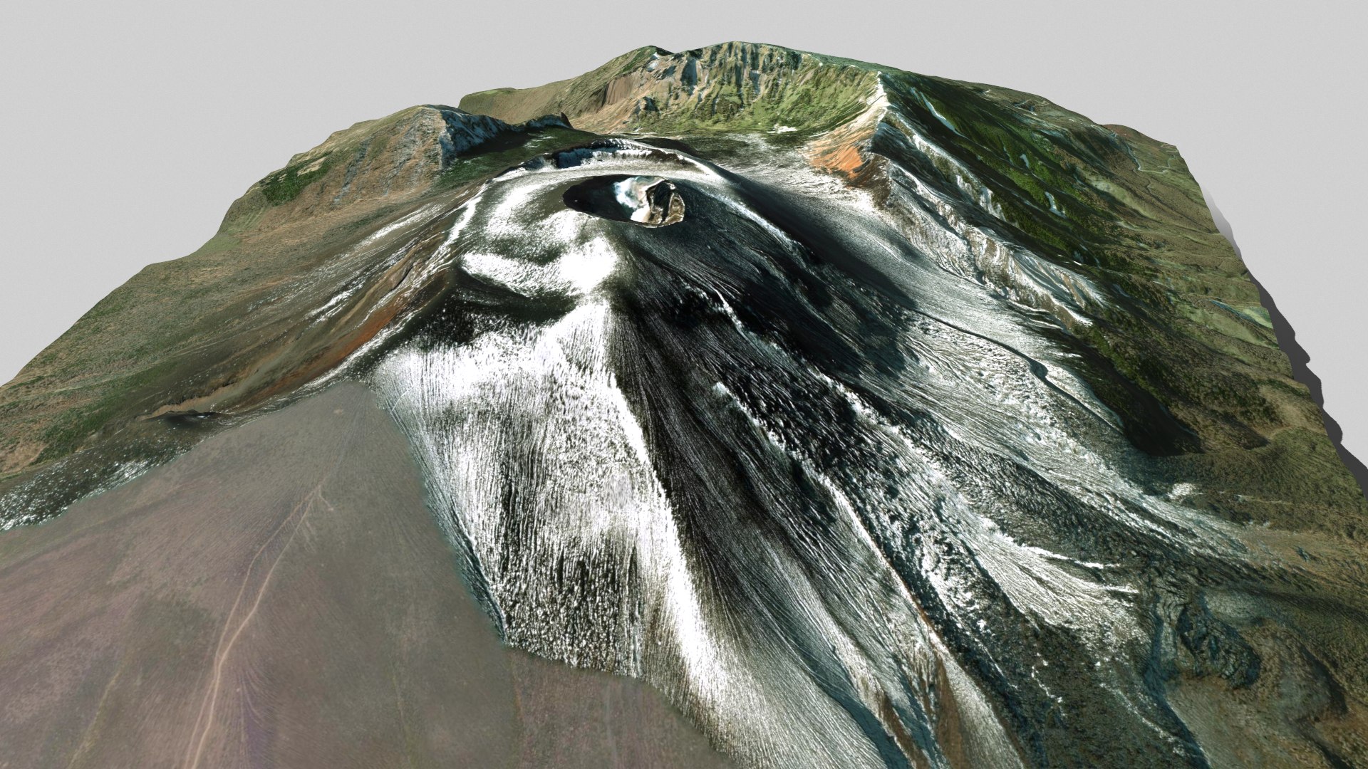 3D Mountain Landscape Volcano Asama Japan Model - TurboSquid 2191027