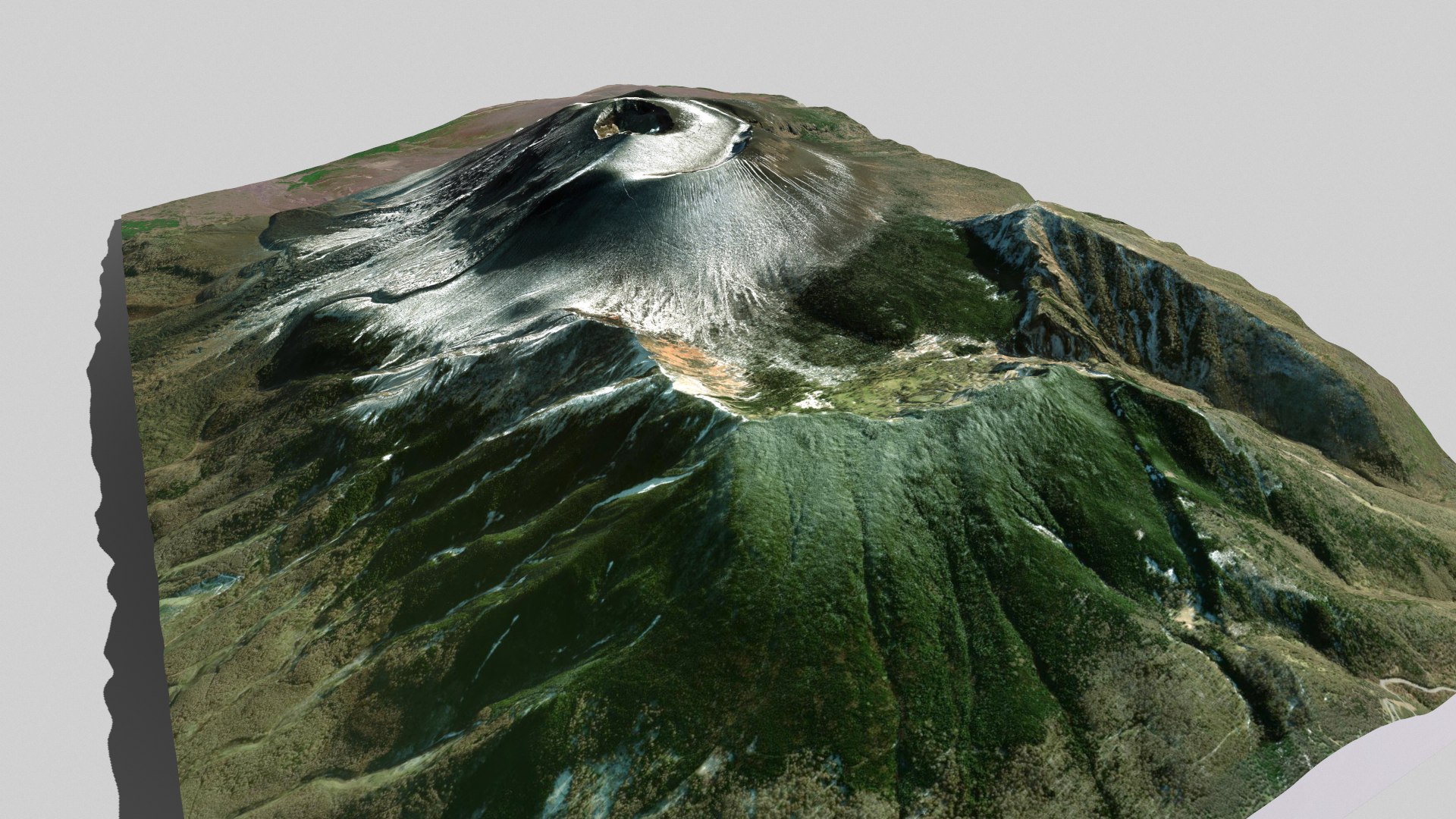 3D Mountain Landscape Volcano Asama Japan Model - TurboSquid 2191027