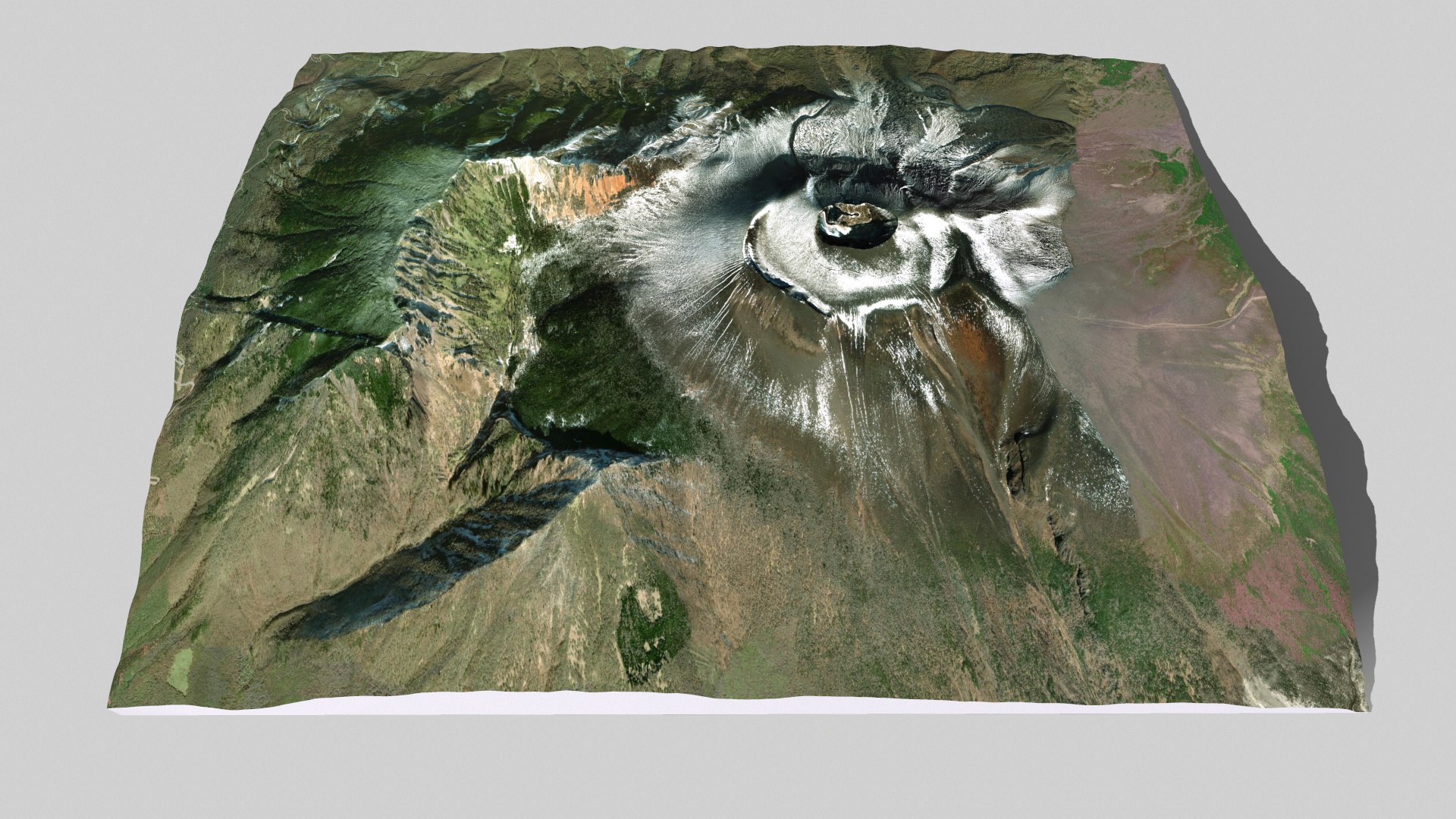 3D Mountain Landscape Volcano Asama Japan Model - TurboSquid 2191027