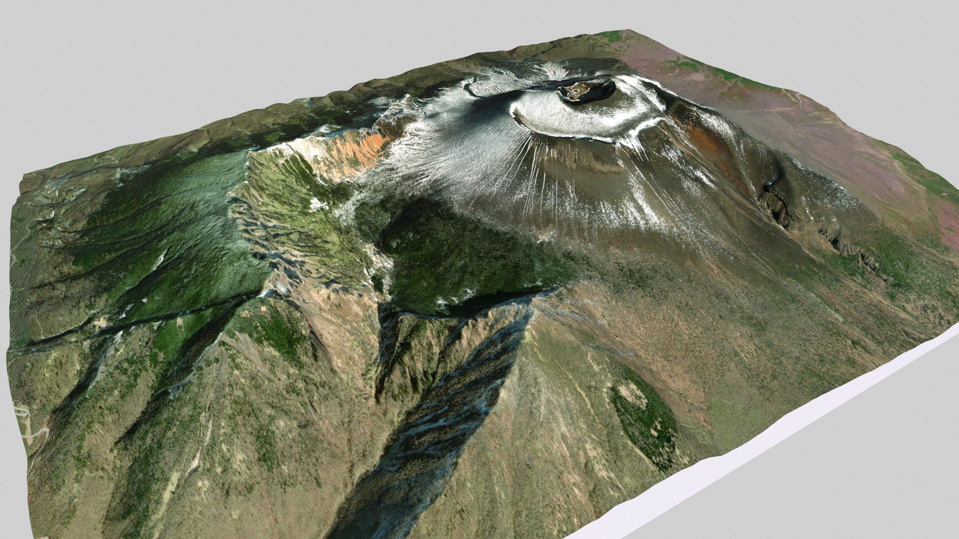3D Mountain Landscape Volcano Asama Japan Model - TurboSquid 2191027
