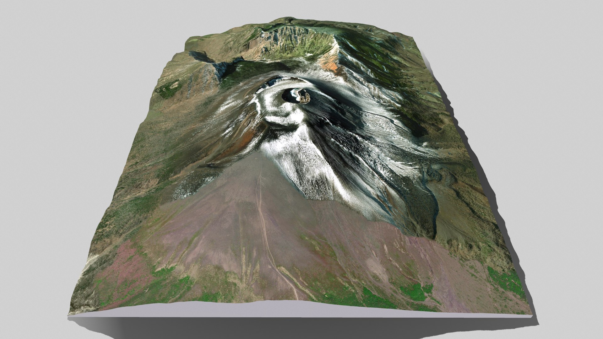 3D Mountain Landscape Volcano Asama Japan Model - TurboSquid 2191027