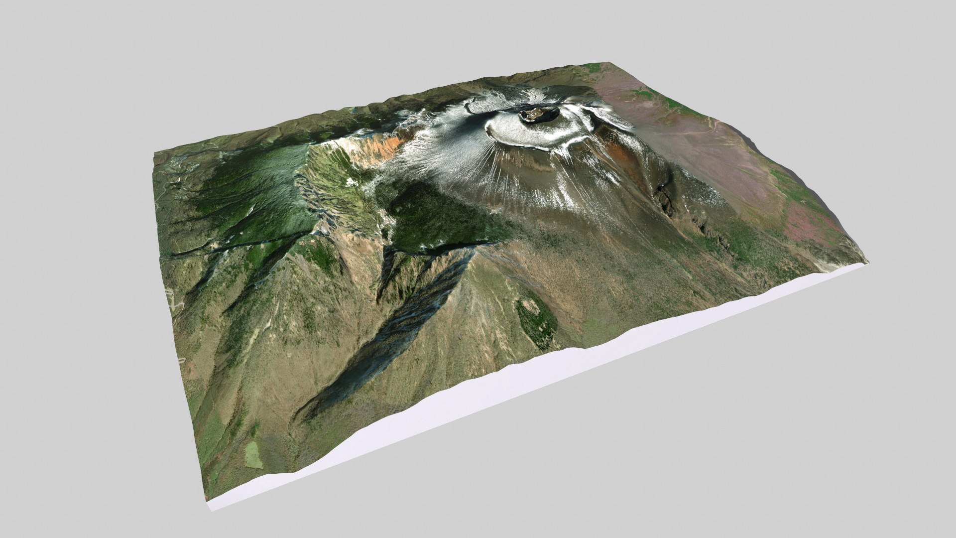 3D Mountain Landscape Volcano Asama Japan Model - TurboSquid 2191027