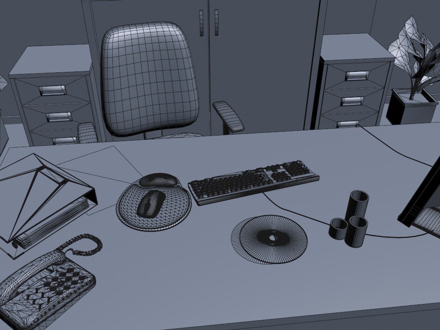 3d Model Office Room Pack 3