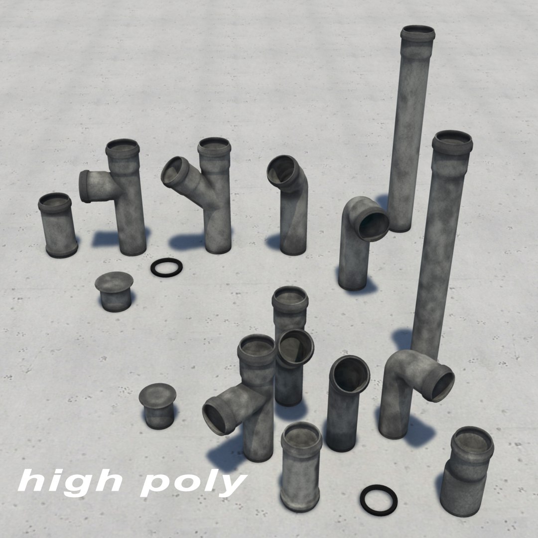 3d Model Pvc Pipes