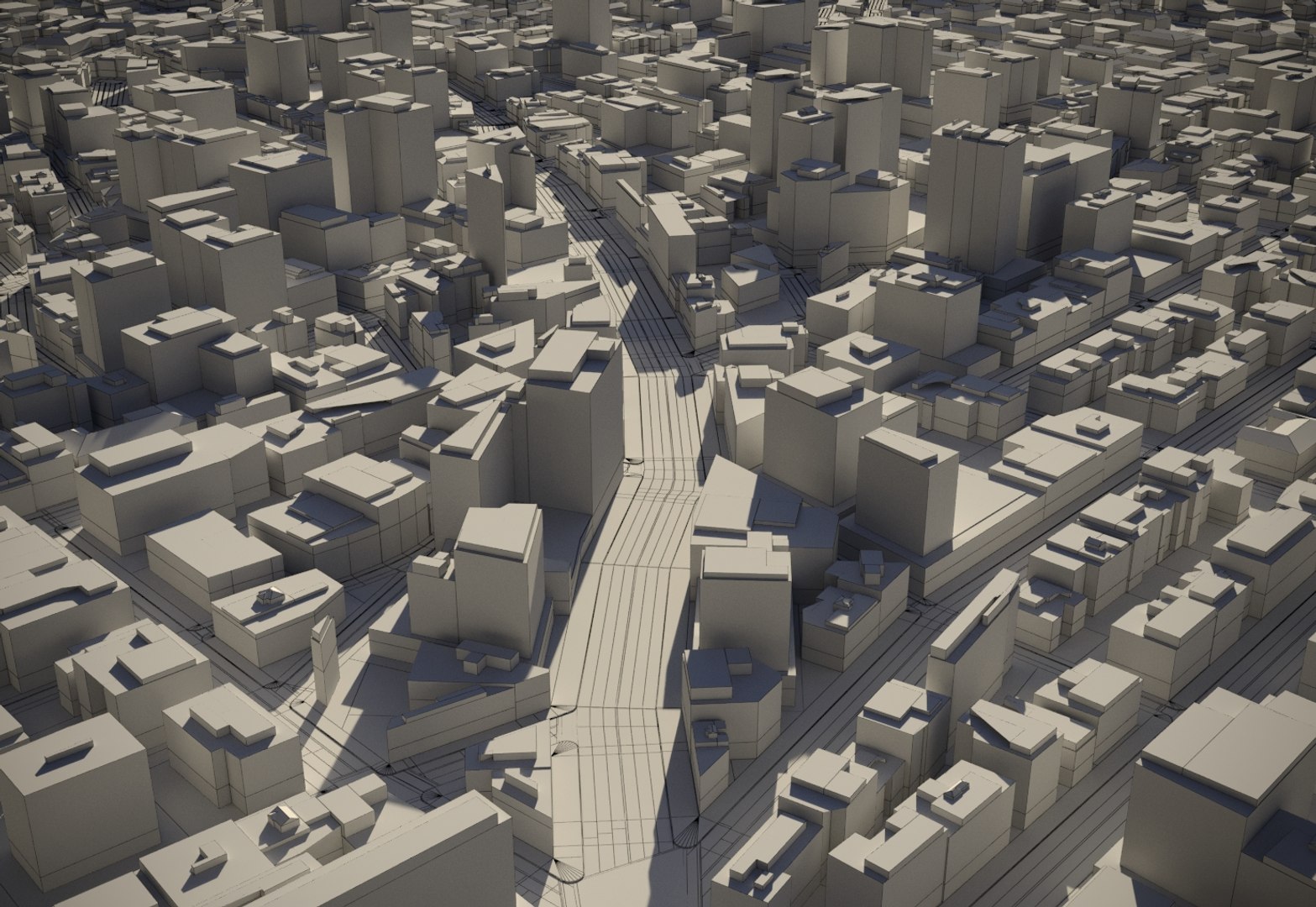 3D City Cityscape Model - TurboSquid 1505298