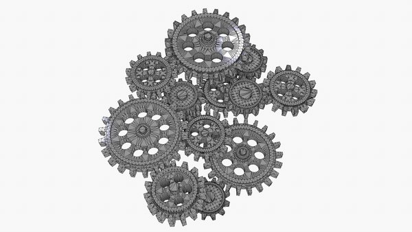 3D Animated Rotating Gears - TurboSquid 1719602