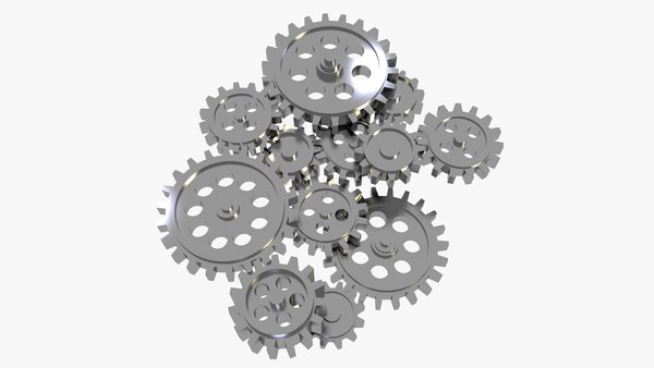 3D Animated Rotating Gears - TurboSquid 1719602