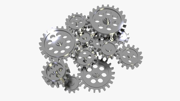 3D Animated Rotating Gears - TurboSquid 1719602
