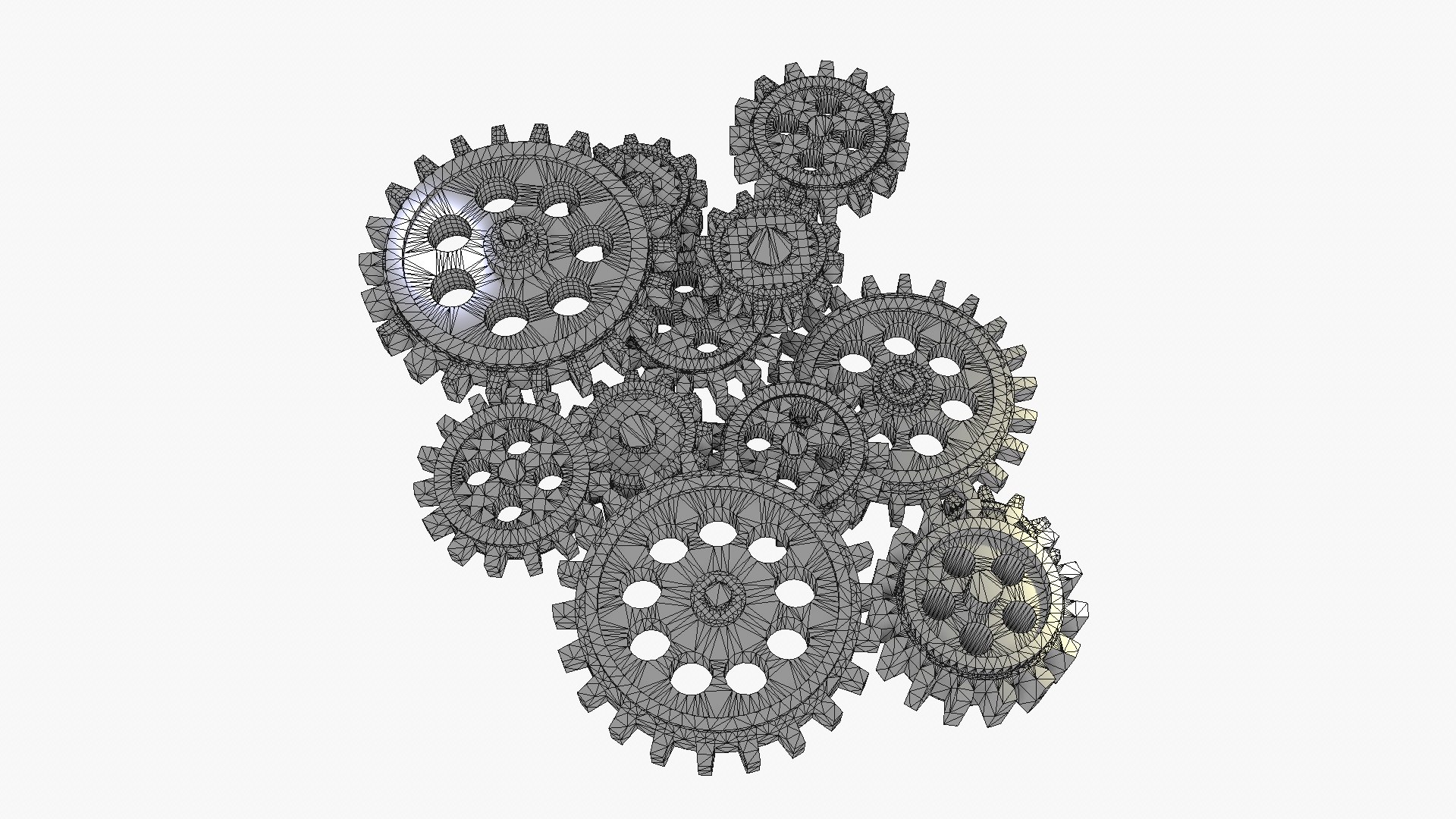 3D Animated Rotating Gears - TurboSquid 1719602