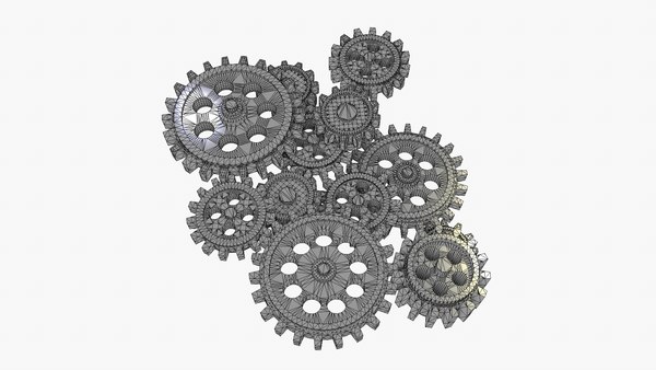 3D Animated Rotating Gears - TurboSquid 1719602
