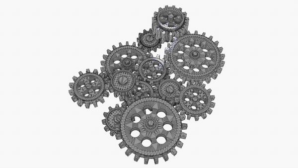3D Animated Rotating Gears - TurboSquid 1719602