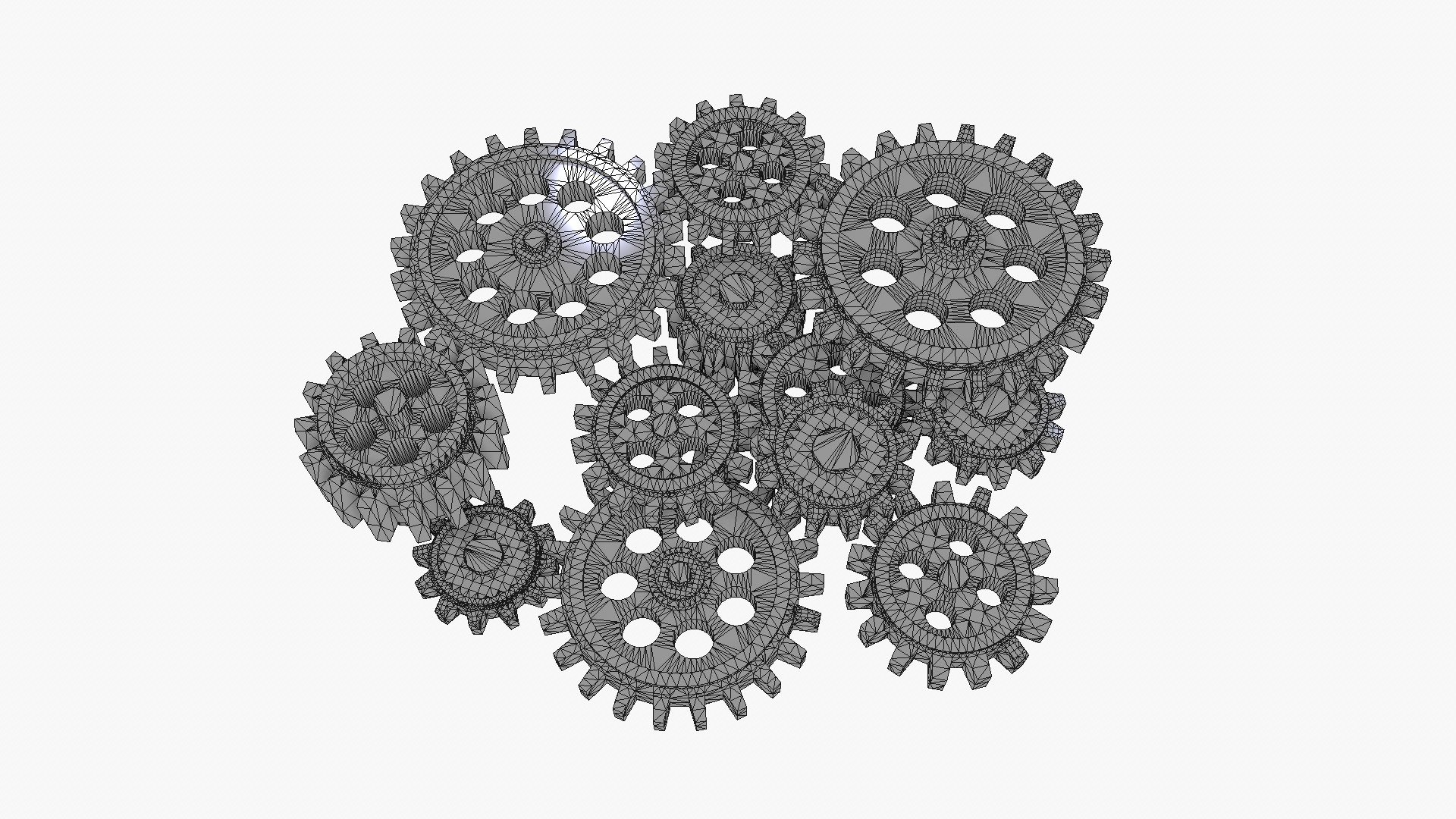 3D Animated Rotating Gears - TurboSquid 1719602