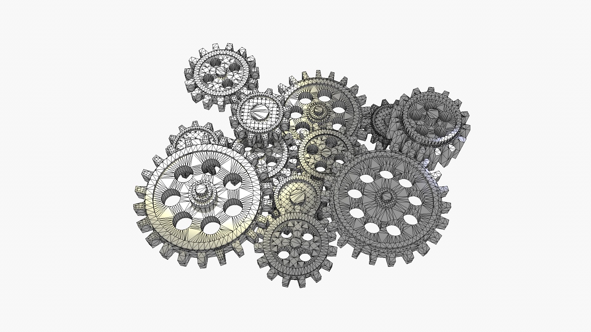 3D Animated Rotating Gears - TurboSquid 1719602