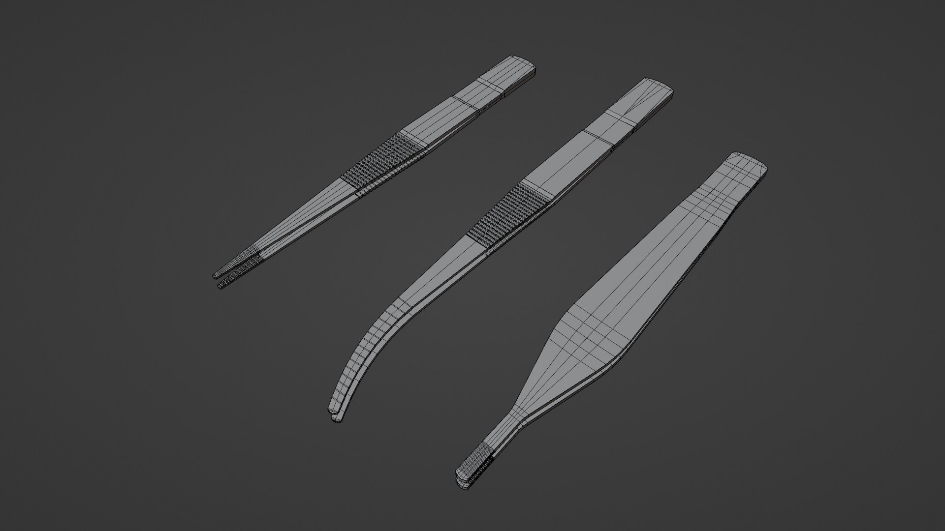 Tissue Forceps 3D Model - TurboSquid 2168563